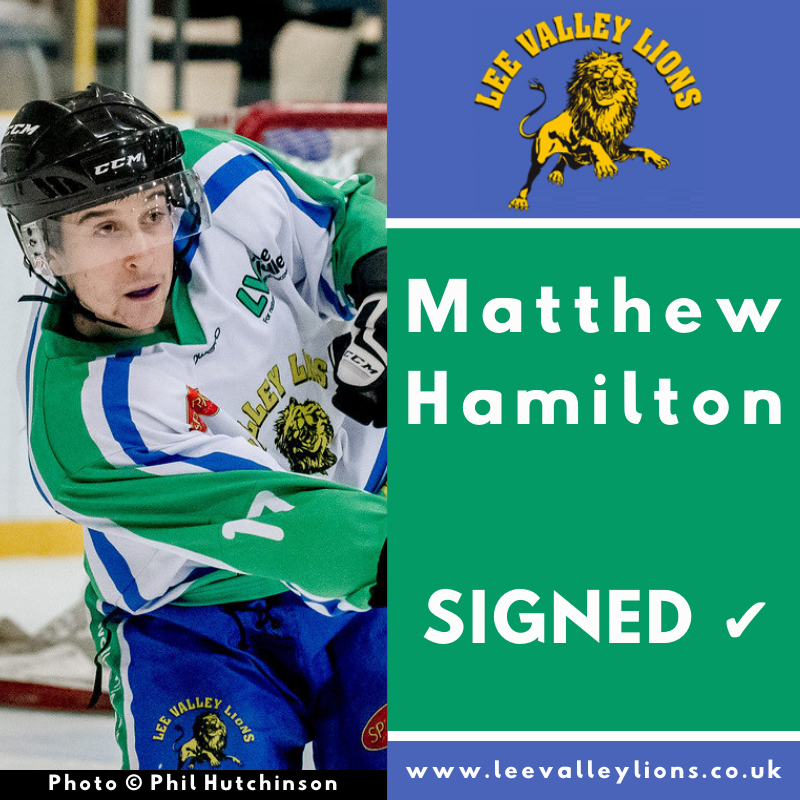 Hamilton returns to Lions after three years away – Lee Valley Lions